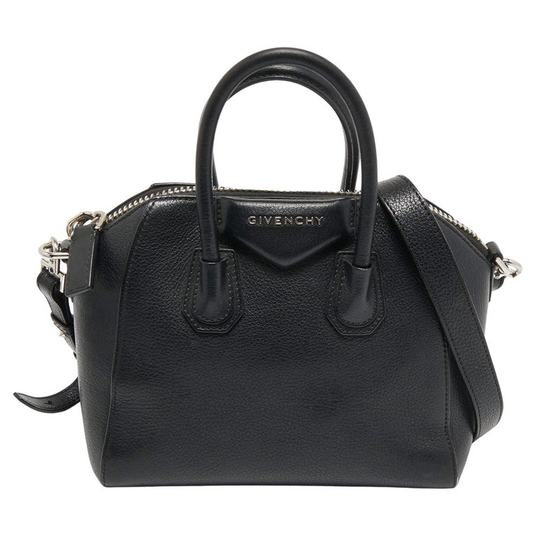 Givenchy Black Leather Mini Antigona Satchel For Sale at 1stDibs