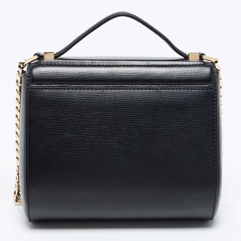 Givenchy Black Leather Mini Pandora Box Crossbody Bag For Sale at 1stDibs