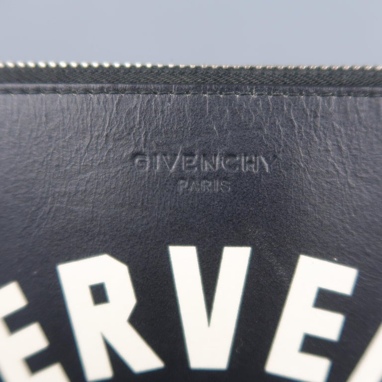 GIVENCHY Black Leather "PERVERT 17" Zip Puch Clutch For Sale at 1stDibs | pervert 17 givenchy ...