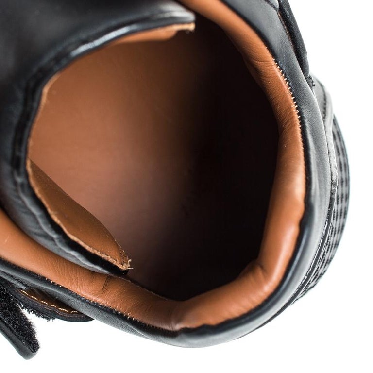 Givenchy Black Leather Tyson Star Studded High Top Sneakers Size 45 at ...