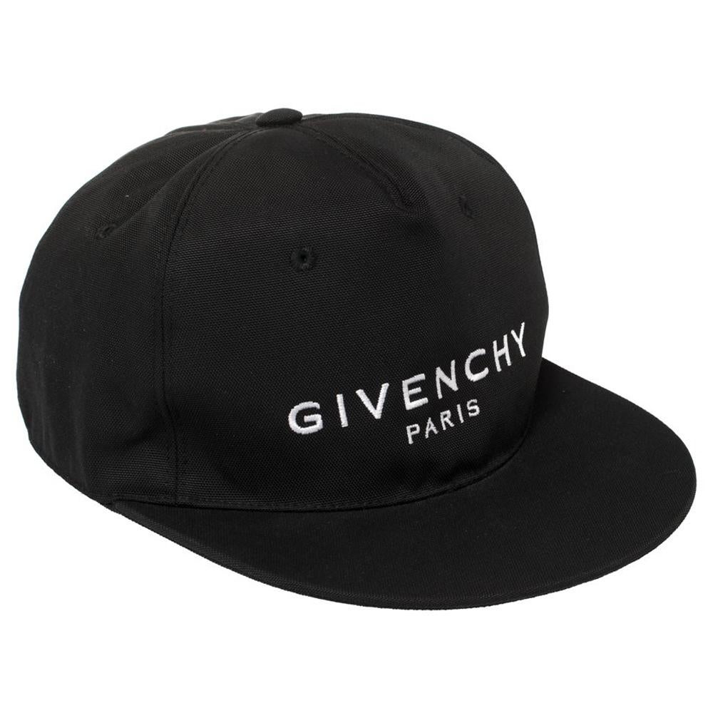 Givenchy Black Logo Embroidered Canvas Baseball Cap at 1stDibs ...