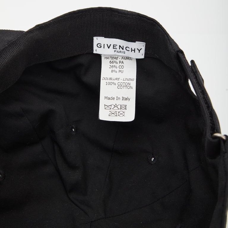 Givenchy Black Logo Hat For Sale at 1stDibs