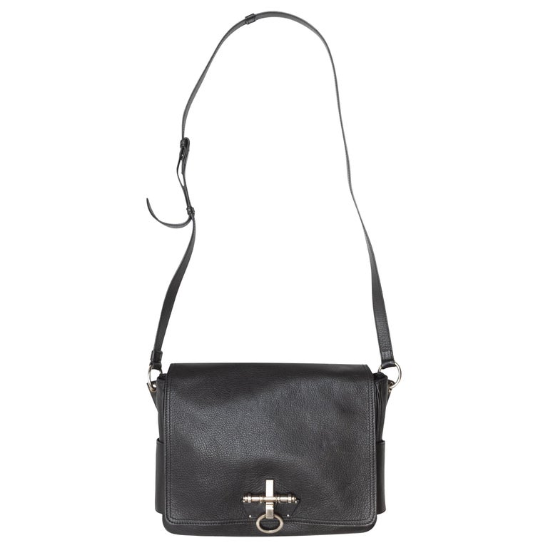 Givenchy Black Soft Leather Obsedia Crossbody Bag For Sale at 1stDibs