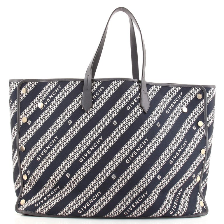 Givenchy Bond Shopper Tote Logo Jacquard Canvas Large at 1stDibs