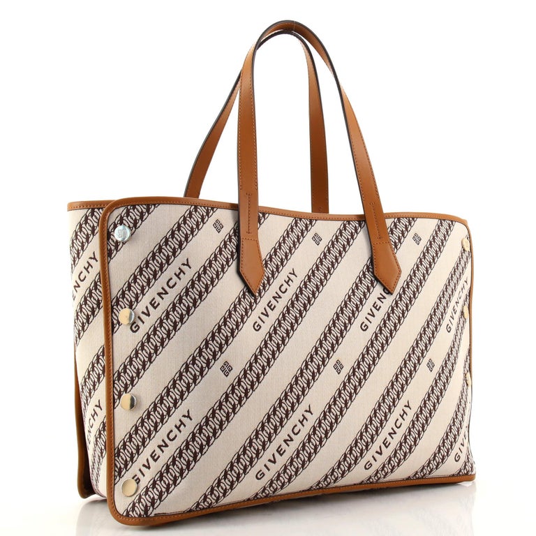 Givenchy Bond Shopper Tote Logo Jacquard Canvas Medium For Sale at 1stDibs