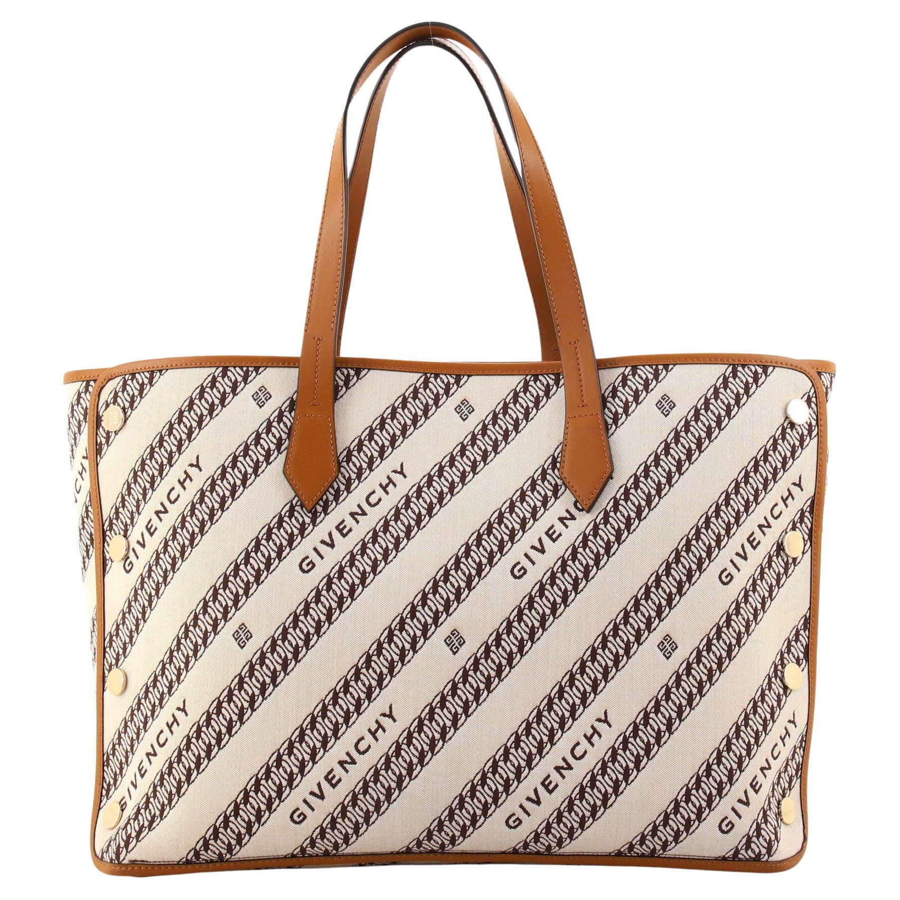 Givenchy Bond Shopper Tote Logo Jacquard Canvas Medium For Sale at 1stDibs