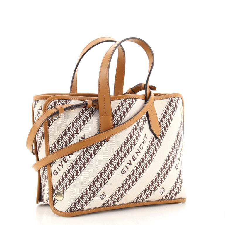 Givenchy Bond Shopper Tote Logo Jacquard Canvas Mini For Sale at 1stDibs