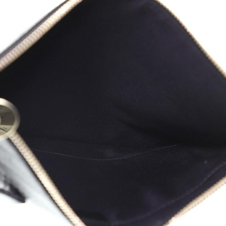 Givenchy Bond Zip Pouch Logo Embossed Leather Large at 1stDibs