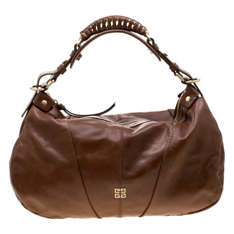 Givenchy Brown Leather Hobo For Sale at 1stDibs