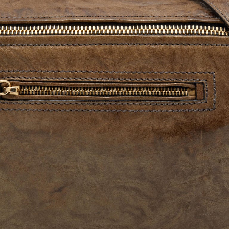 Givenchy Brown Leather Large Pandora Shoulder Bag For Sale at 1stDibs
