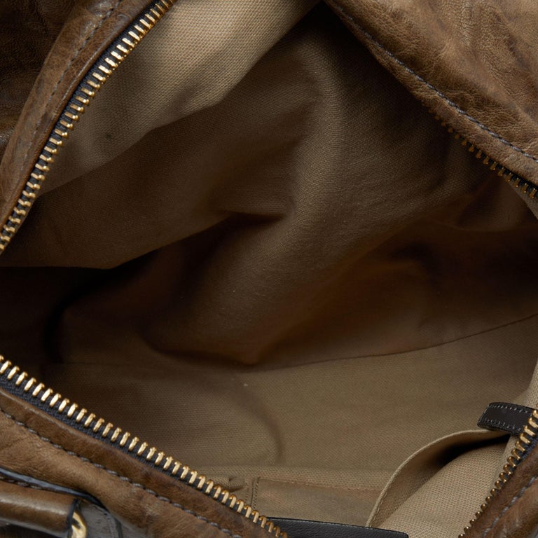 Givenchy Brown Leather Large Pandora Shoulder Bag For Sale at 1stDibs