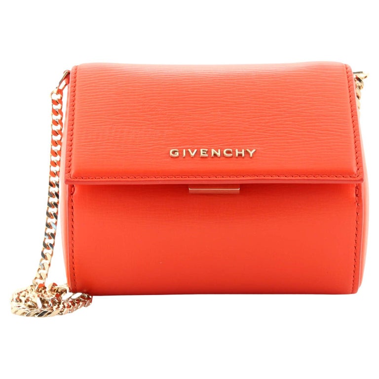 Givenchy Chain Pandora Box Bag Leather Micro at 1stDibs