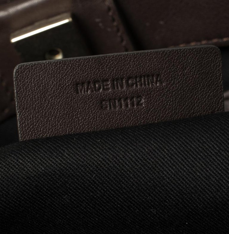 Givenchy Chocolate Brown Monogram Canvas and Leather Double Zip Tote at ...