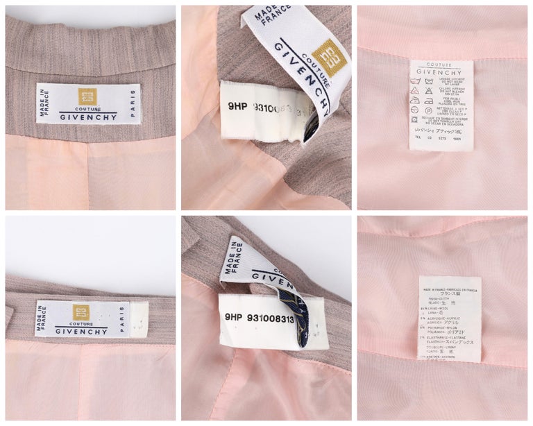 GIVENCHY Couture A/W 1998 ALEXANDER McQUEEN 2pc Tailored Blazer Skirt ...