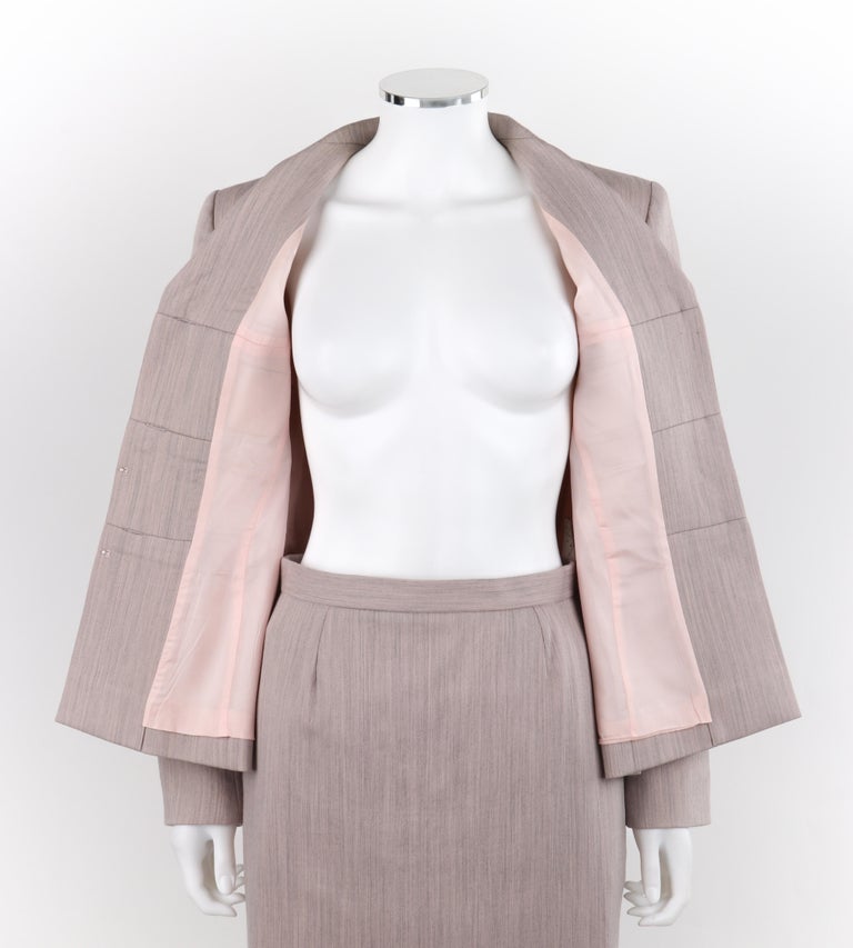 GIVENCHY Couture A/W 1998 ALEXANDER McQUEEN 2pc Tailored Blazer Skirt ...