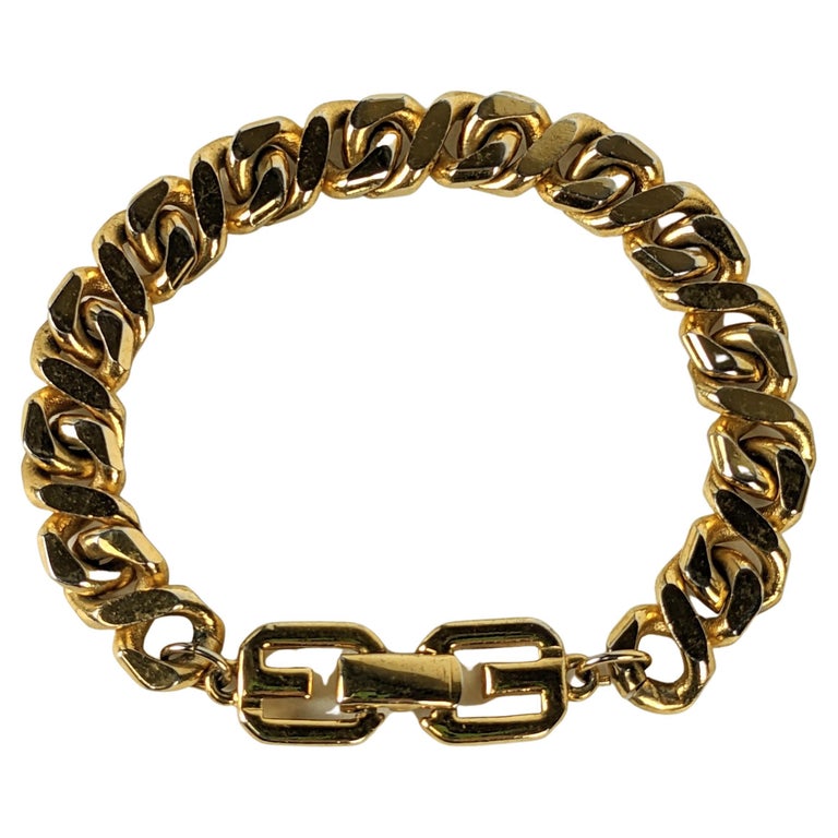 Givenchy Gold Chain Bracelet For Sale at 1stDibs