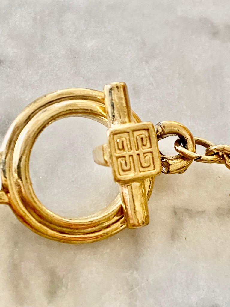 Givenchy Gold Chain Neckalce, France, 1980s For Sale at 1stDibs