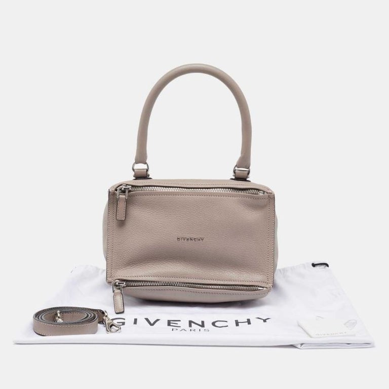 Givenchy Grey Leather Small Pandora Shoulder Bag at 1stDibs