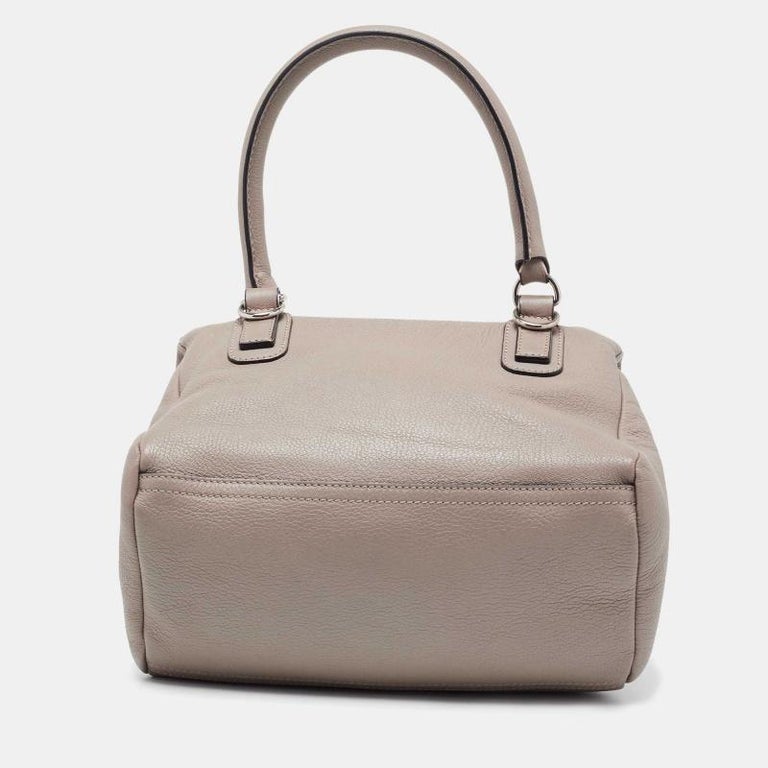 Givenchy Grey Leather Small Pandora Shoulder Bag at 1stDibs