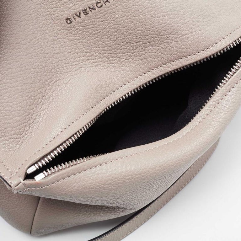 Givenchy Grey Leather Small Pandora Shoulder Bag at 1stDibs