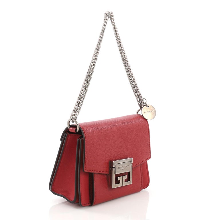 Givenchy GV3 Flap Bag Leather Mini at 1stDibs