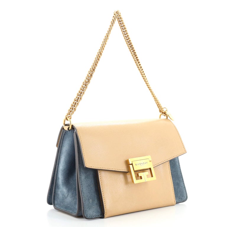 Givenchy GV3 Flap Bag Leather with Suede Small at 1stDibs