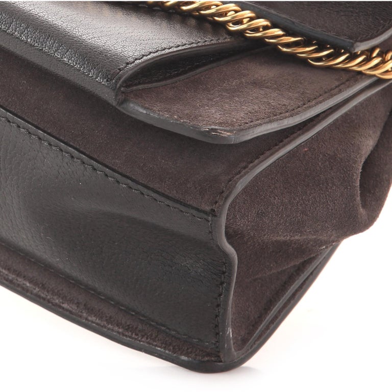 Givenchy GV3 Flap Bag Leather with Suede Small For Sale at 1stDibs