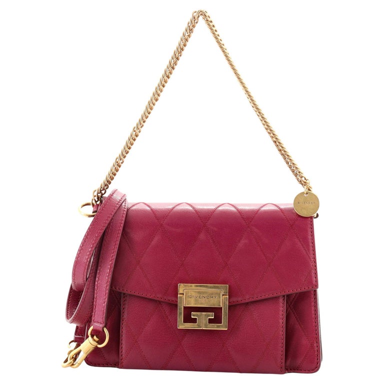 Givenchy GV3 Flap Bag Quilted Leather Small For Sale at 1stDibs