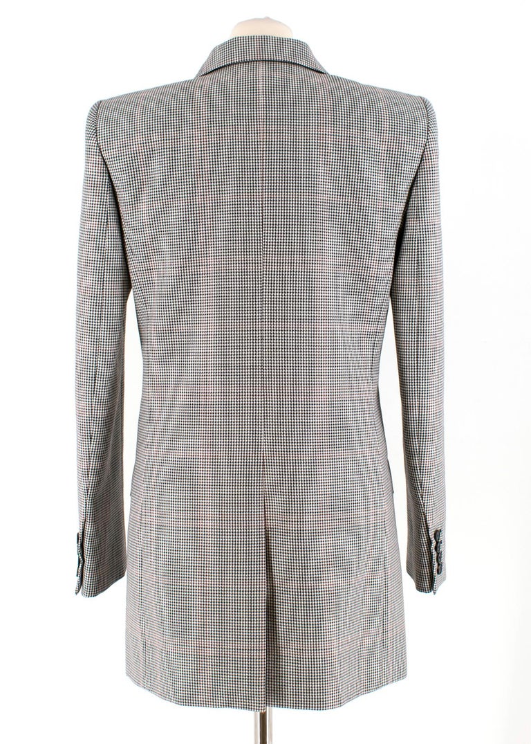 Givenchy Houndstooth Pattern Silk and Wool-blend Suit US 6 at 1stDibs