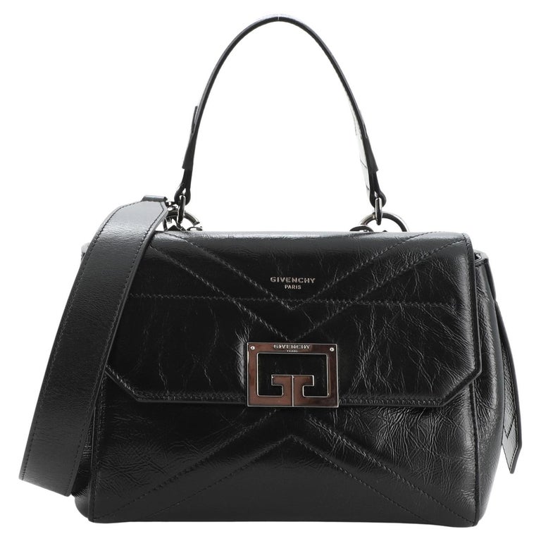 Givenchy ID Flap Bag Crinkled Glazed Leather Small For Sale at 1stDibs