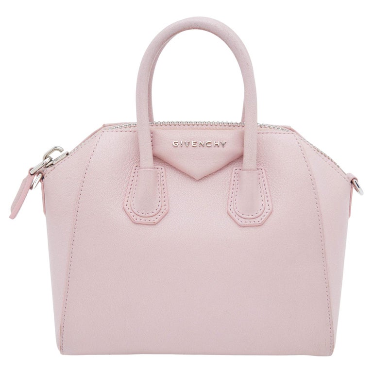 Givenchy Light Pink Leather Mini Antigona Satchel For Sale at 1stDibs