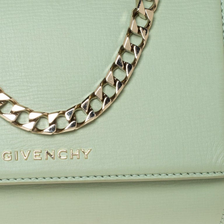 Givenchy Lime Green Leather Mini Pandora Box Shoulder Bag at 1stDibs