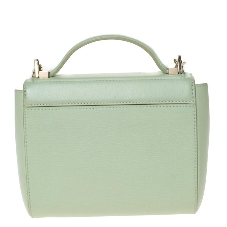 Givenchy Lime Green Leather Mini Pandora Box Shoulder Bag at 1stDibs