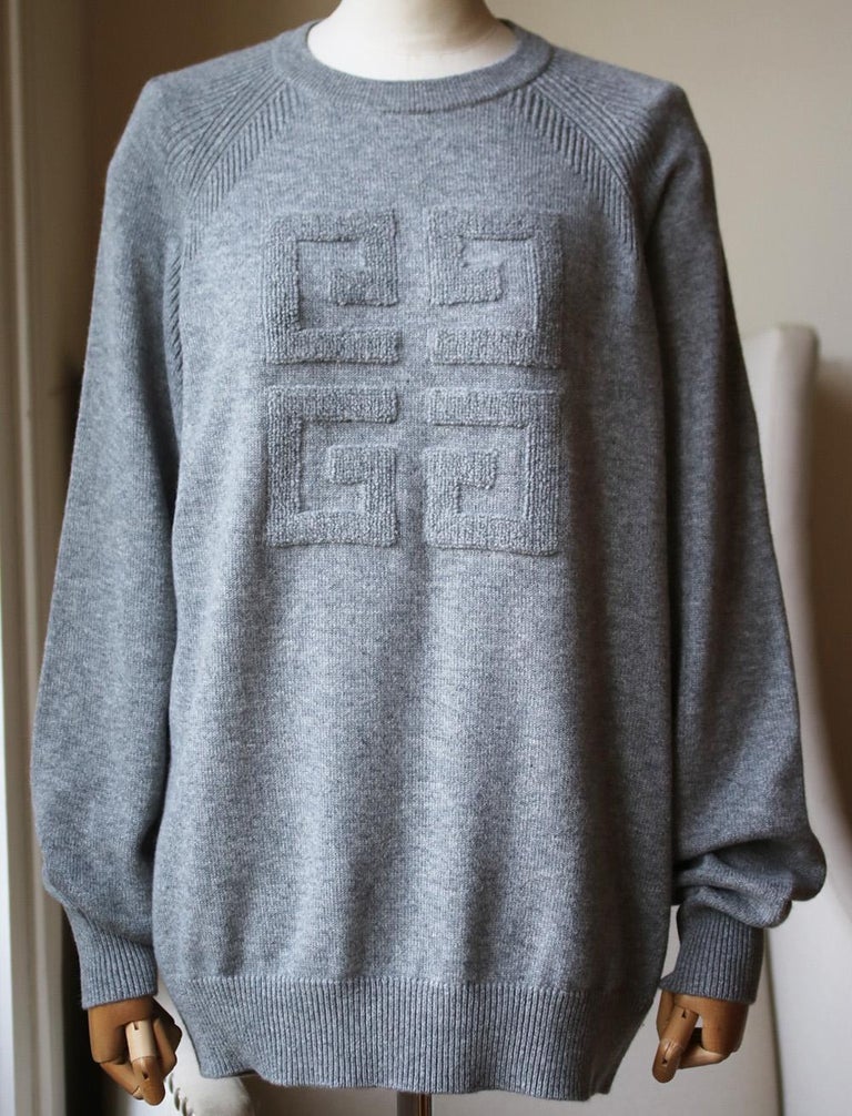 Givenchy Logo-Jacquard Cashmere Sweater at 1stDibs