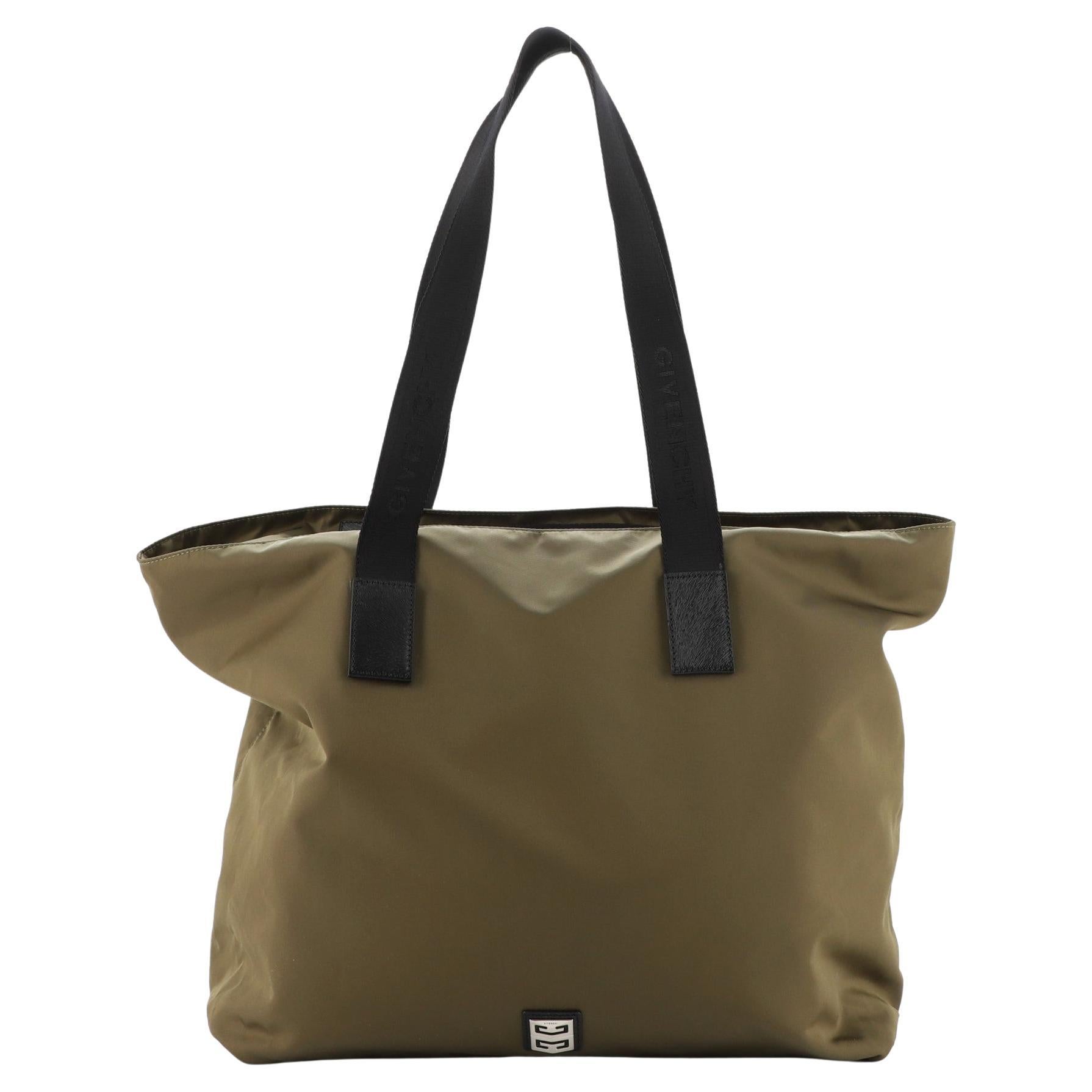 Givenchy White/Black Monogram Coated Canvas and Leather Shopper Tote at ...