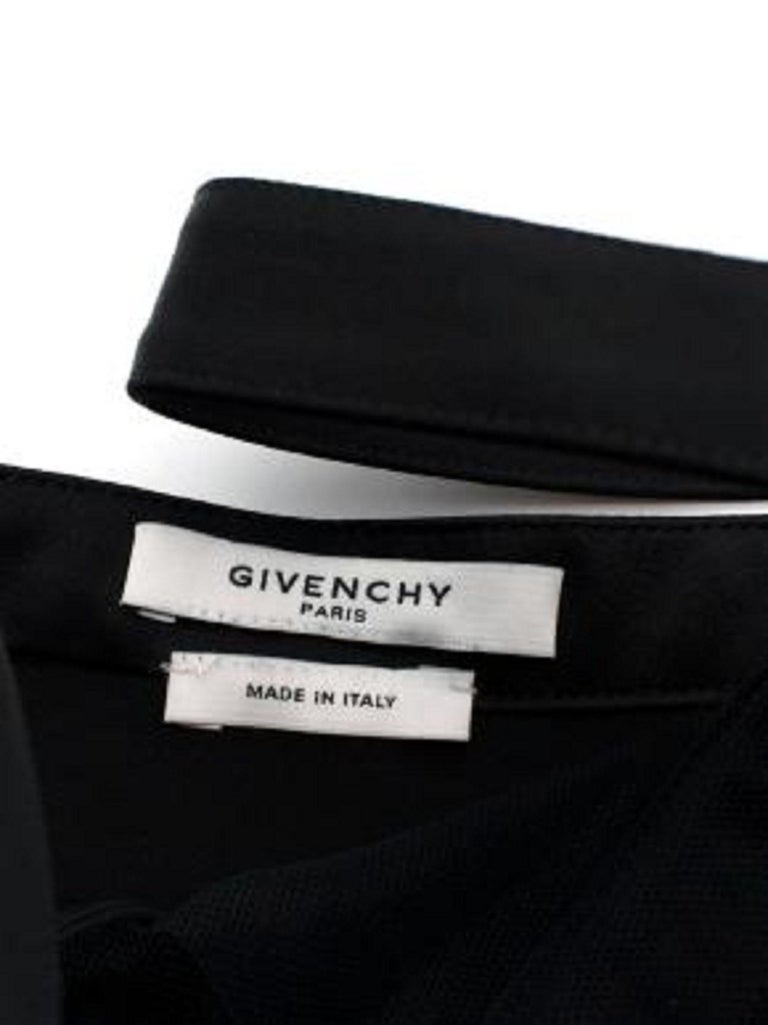 Givenchy Mesh Panelled Little Black Dress For Sale at 1stDibs
