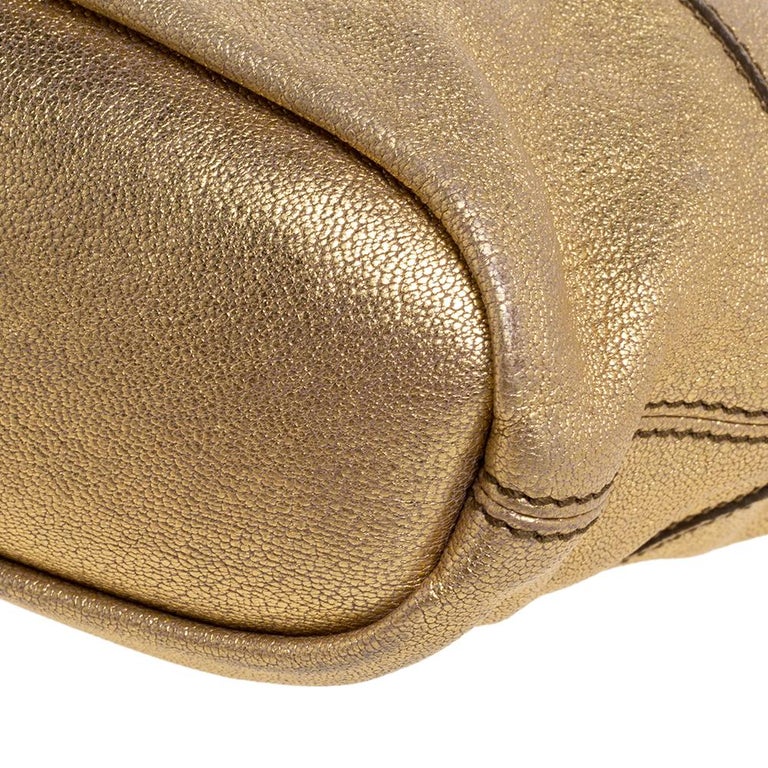 Givenchy Metallic Gold Leather Mini Nightingale Bag at 1stDibs
