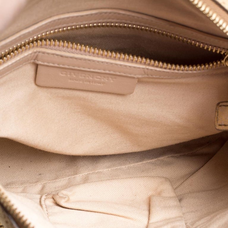 Givenchy Metallic Gold Leather Mini Nightingale Bag at 1stDibs