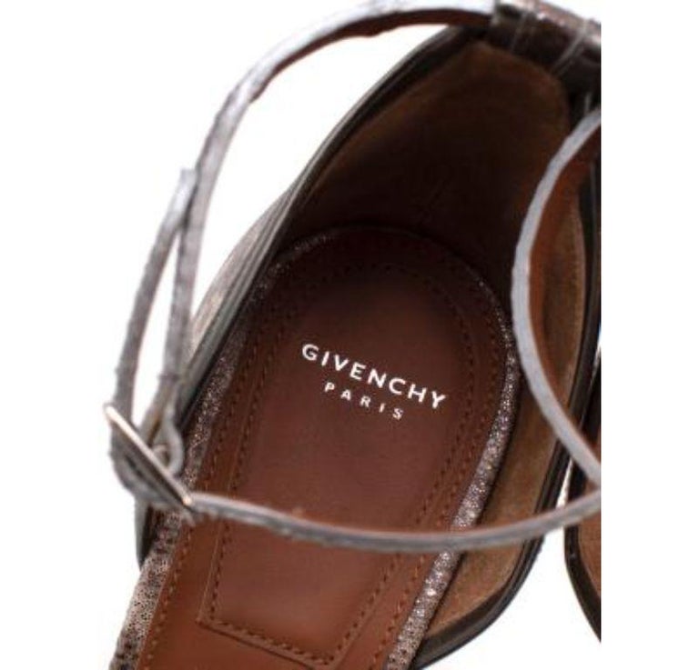 Givenchy Metallic Lizard Embossed Screw-heel D'orsay Pumps For Sale at ...