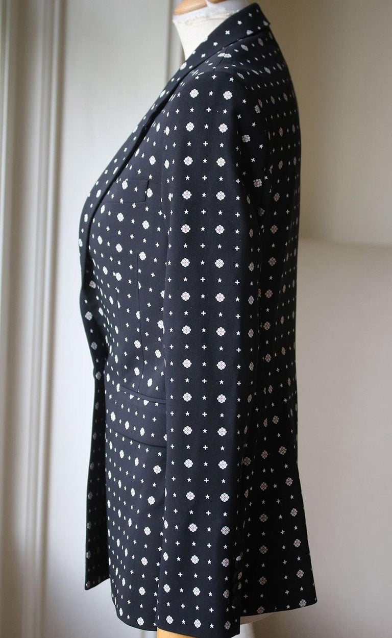 Givenchy Micro Geometric-Print Tailored Jacket at 1stDibs