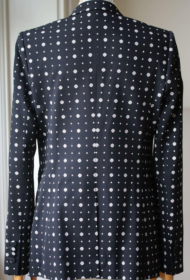 Givenchy Micro Geometric-Print Tailored Jacket at 1stDibs