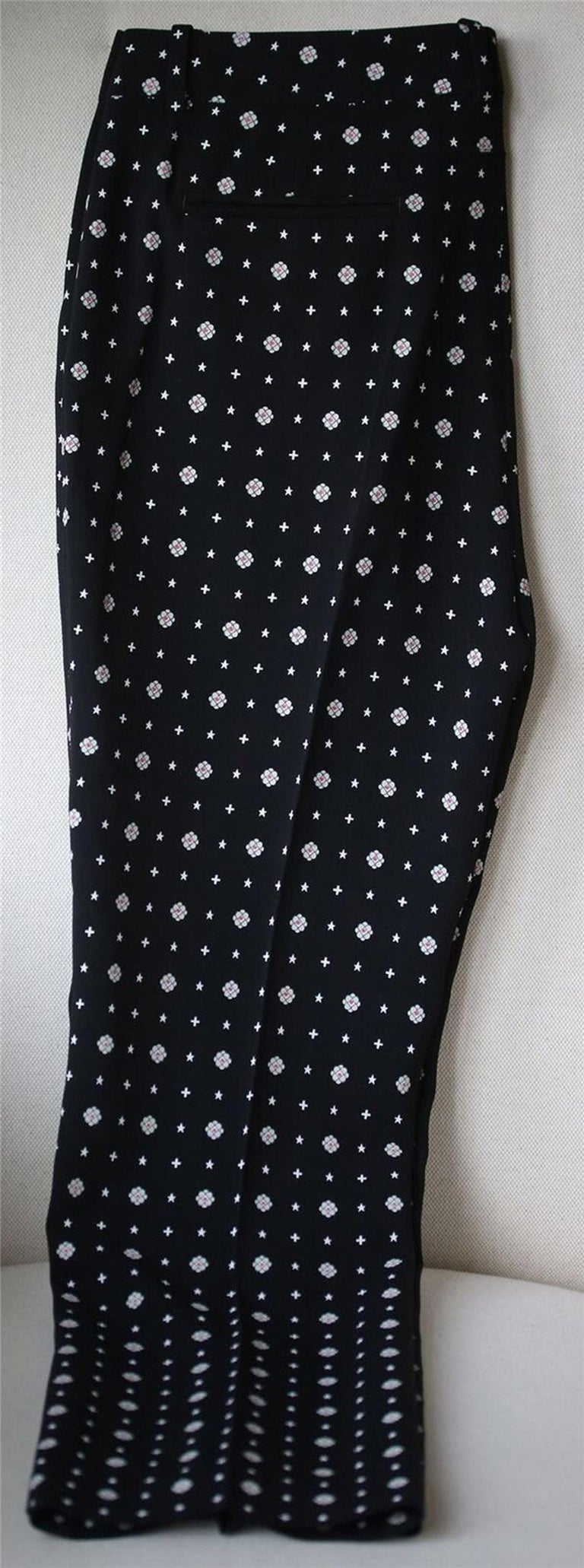 Givenchy Micro Geometric Print Tailored Trousers For Sale at 1stDibs