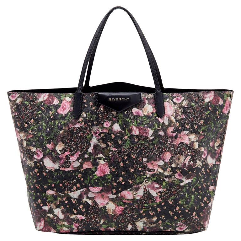 Givenchy Multicolor Floral Print Coated Canvas and Leather Antigona ...
