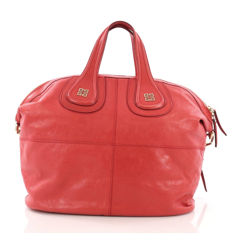 Givenchy Nightingale Satchel Leather Medium at 1stDibs | givenchy nightingale red