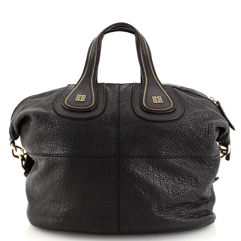 Givenchy Nightingale Satchel Leather with Zipper Detail Medium For Sale at 1stDibs