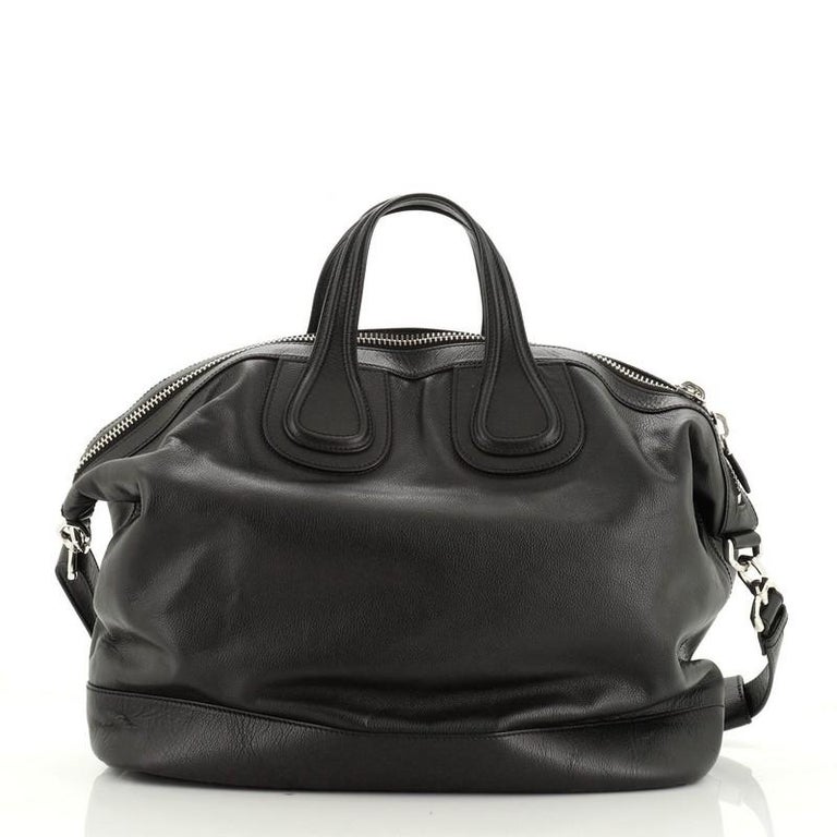 Givenchy Nightingale Satchel Zipper Embellished Leather Large at 1stDibs