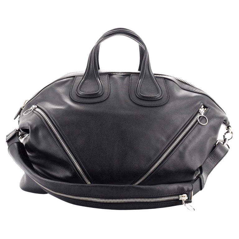 Givenchy Nightingale Satchel Zipper Embellished Leather Large For Sale ...