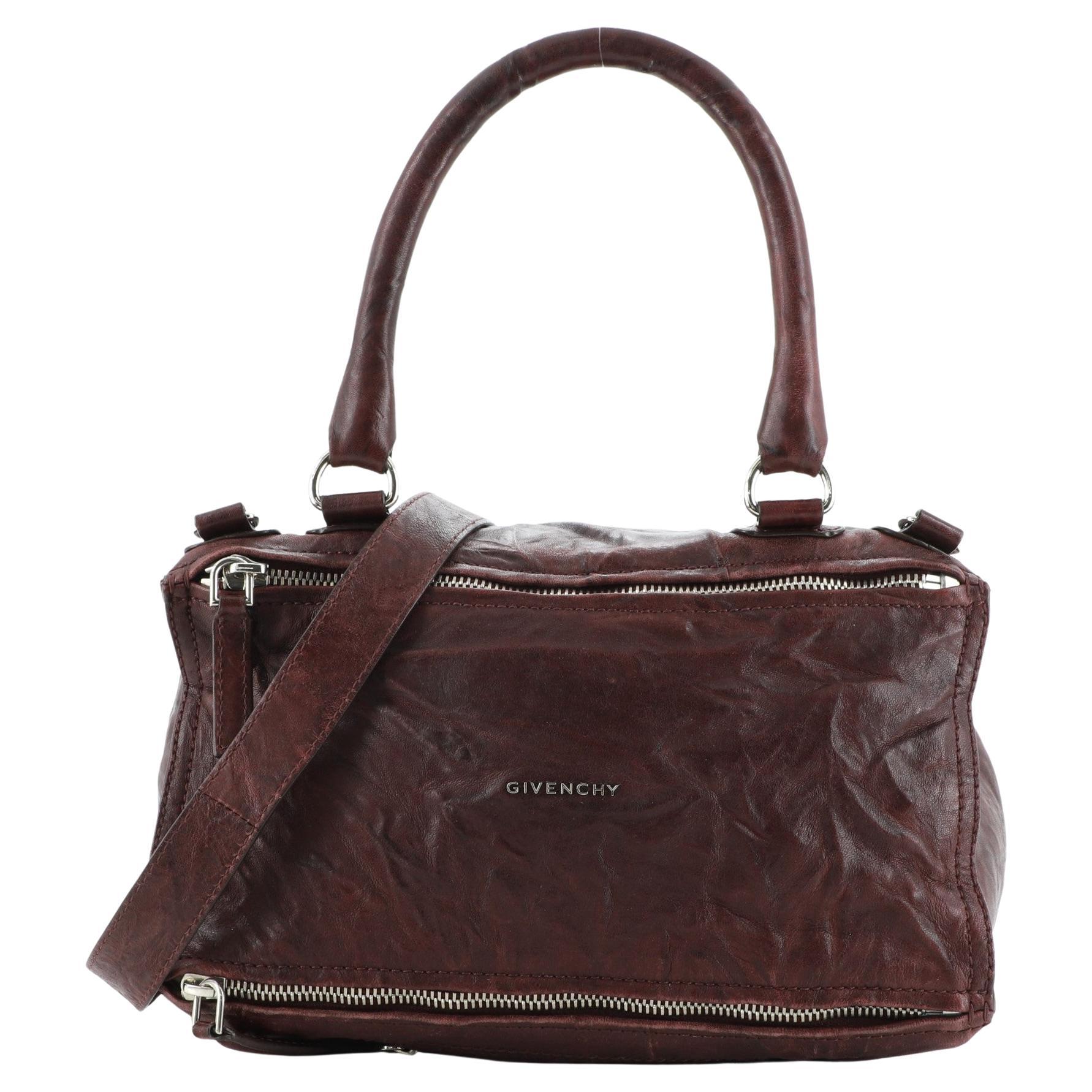 Givenchy Black Leather Pandora Bag at 1stDibs