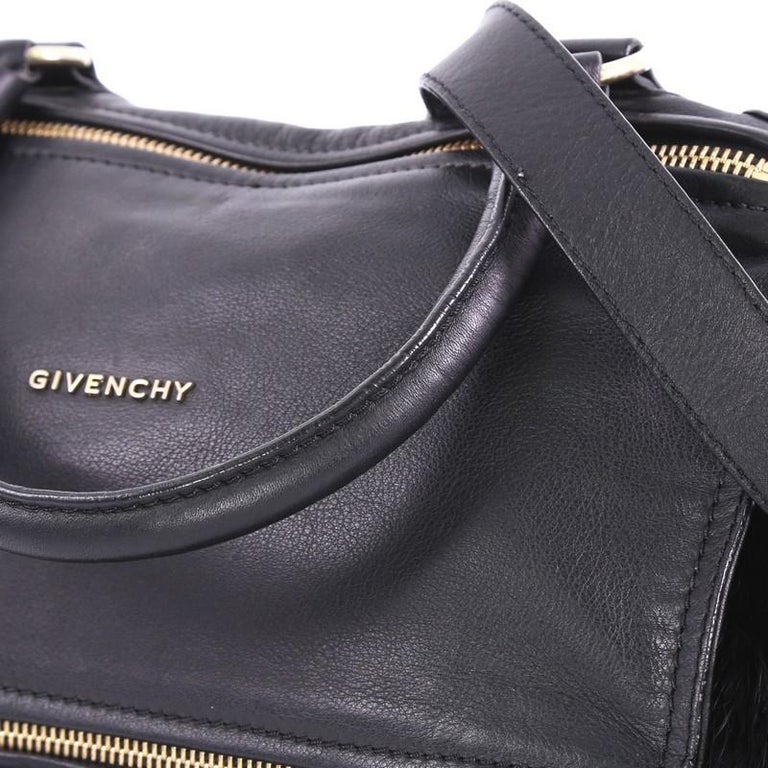 Givenchy Pandora Handbag Leather and Fur Medium at 1stDibs