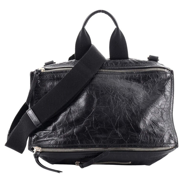 Givenchy Pandora Messenger Bag Crinkled Patent Large For Sale at 1stDibs